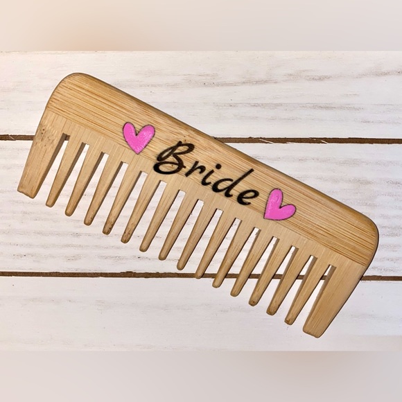 Hair | Personalized Wooden Combs For Bridal Parties | Poshmark
